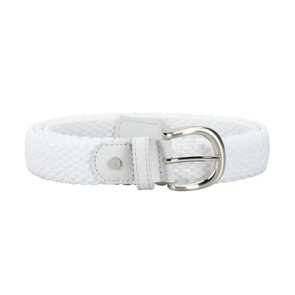 Nike Solid Stretch Woven Golf Belt - White