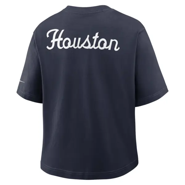 Nike Houston Texans Rewind Pocket Boxy Nfl T-shirt - Blue