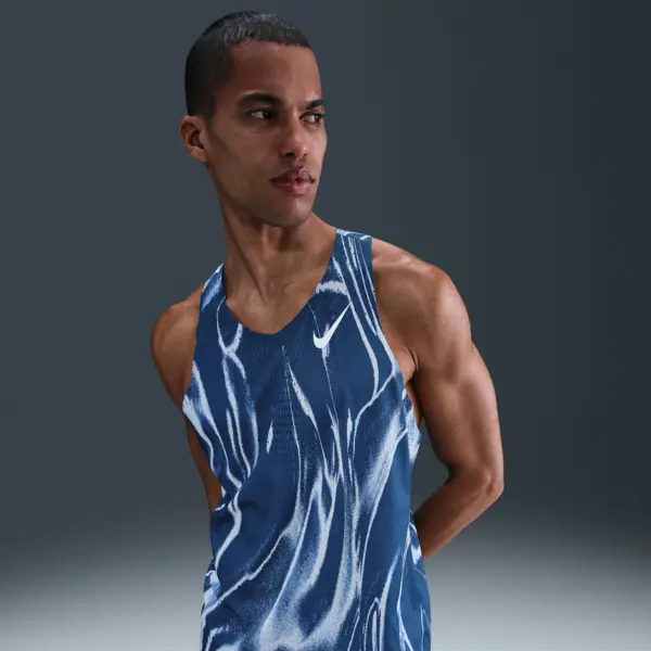 Nike Aeroswift Dri-fit Adv Running Singlet - Blue