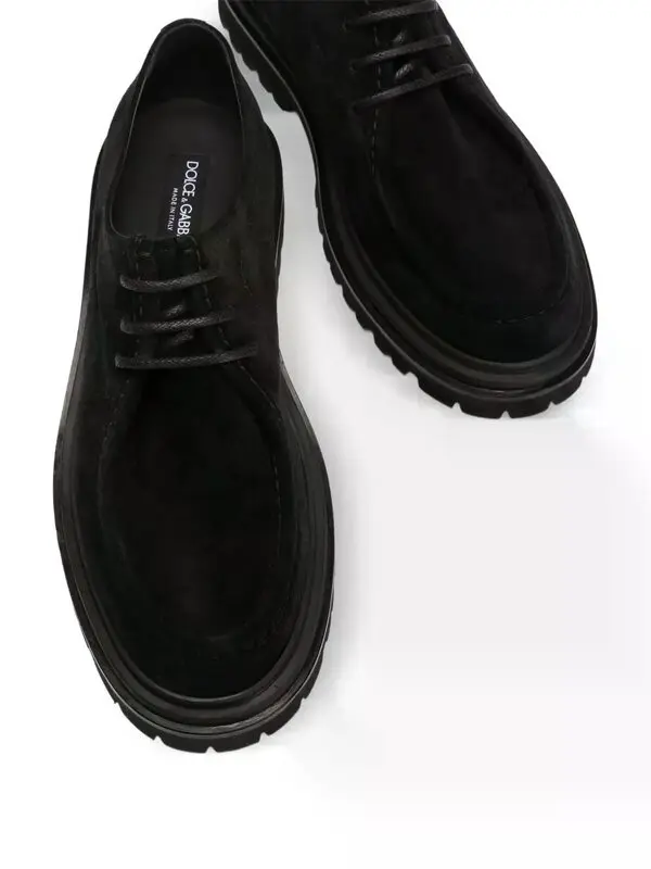 Dolce & Gabbana Suede Lace-up Derby Shoes