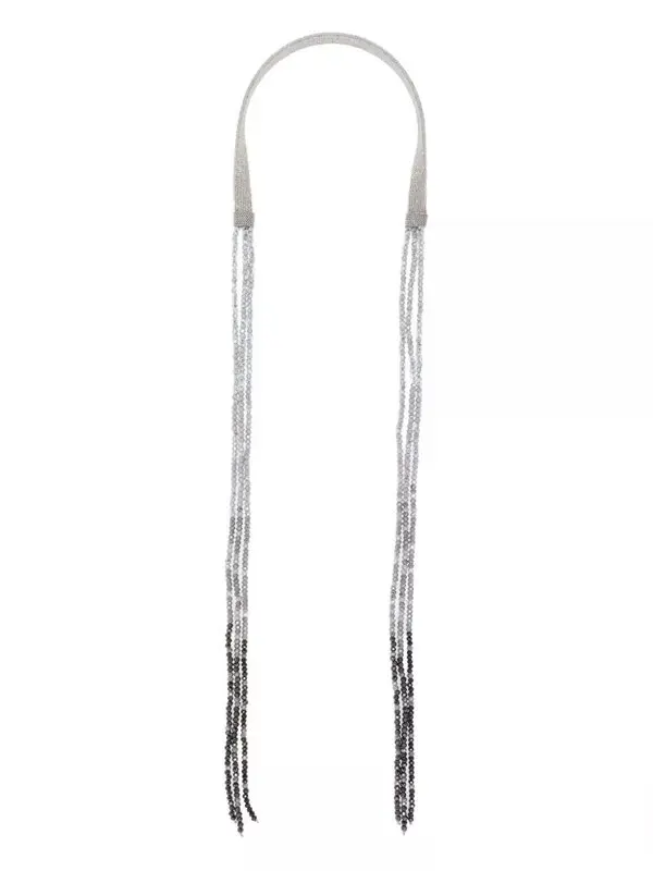 Peserico Beaded-strands Necklace - Grey