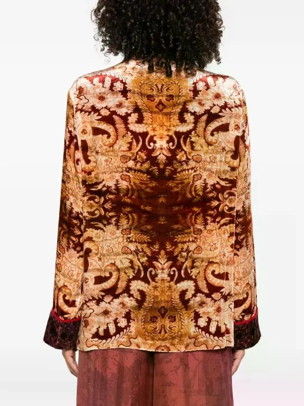 PIERRE-LOUIS MASCIA Paisley-print Double-breasted Jacket