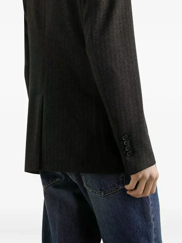 Dolce & Gabbana Pinstriped Single-breasted Blazer - Grey