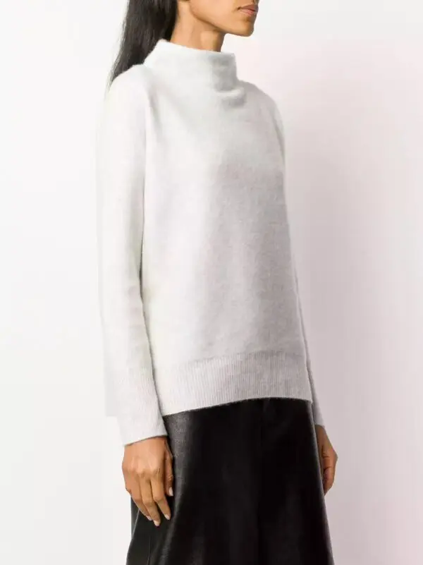 Vince Mock Neck Jumper - Grey