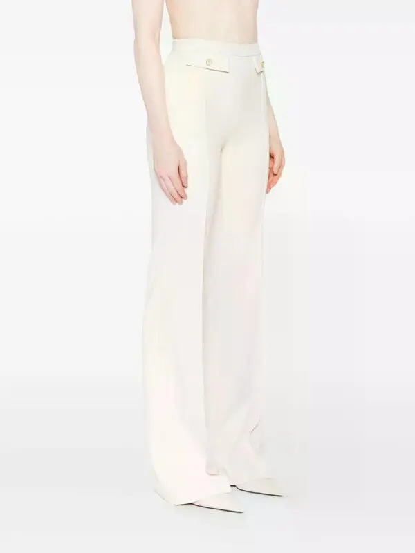 Elisabetta Franchi Button Detailed Flared Trousers - Neutrals