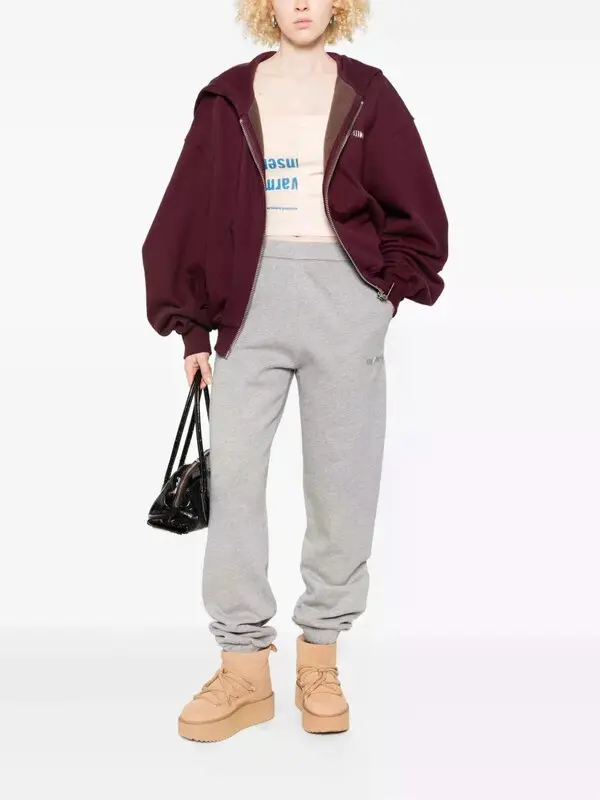 Attico Embroidered Logo Cotton Track Pants
