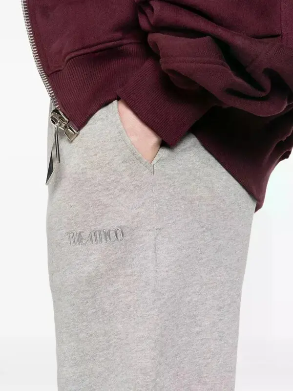 Attico Embroidered Logo Cotton Track Pants