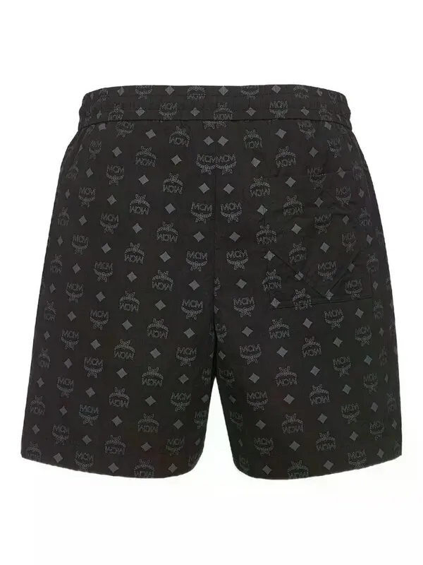 Mcm Monogram Print Shorts