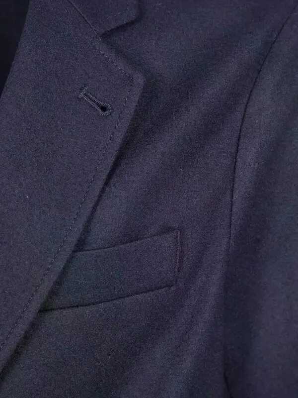 Emporio Armani Two-button Wool Blazer - Blue
