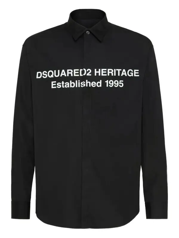 Dsquared2 Heritage Logo Shirt - Black
