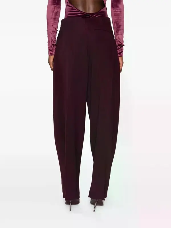 MUGLER Pleated Split-hem Trousers