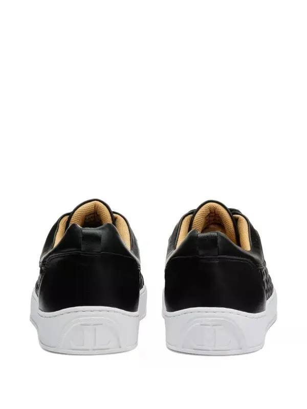LEANDRO LOPES Ezio Quilted-pattern Leather Sneakers