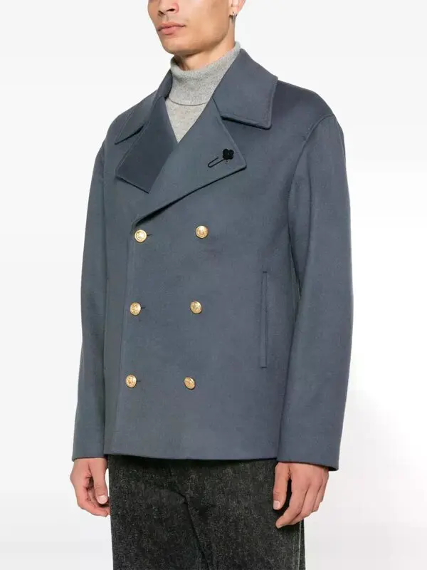 LARDINI Double-breasted Blazer With Gold-tone Buttons