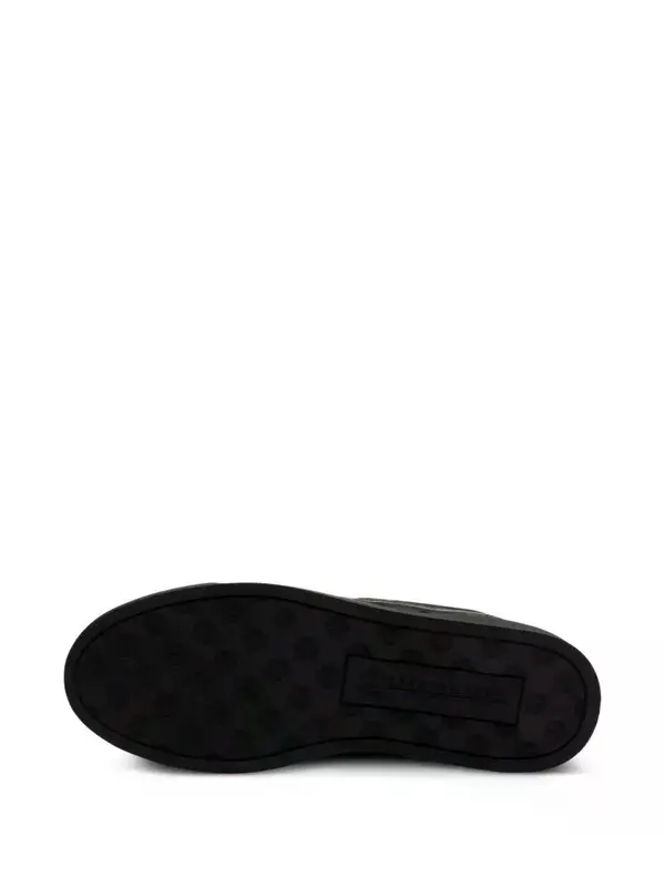 LEANDRO LOPES Faisca Quilted-pattern Sneakers - Black