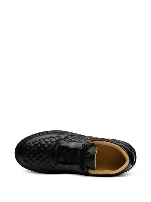 LEANDRO LOPES Faisca Quilted-pattern Sneakers - Black