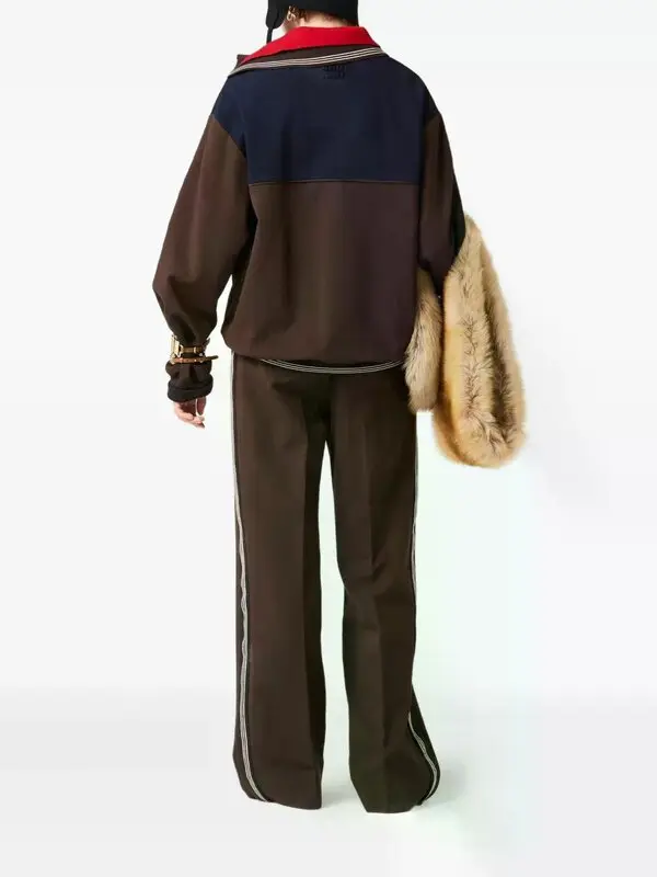 Miu Miu Polo-neck Zipped Sweatshirt
