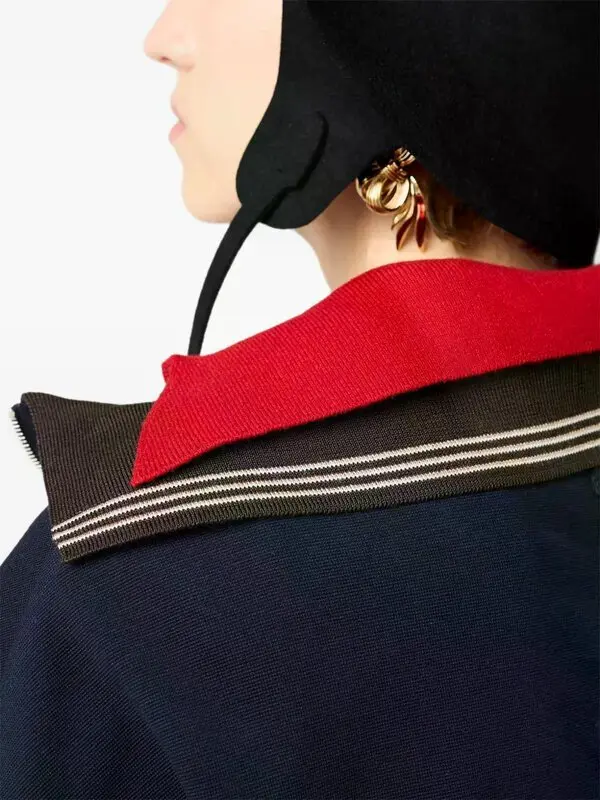 Miu Miu Polo-neck Zipped Sweatshirt