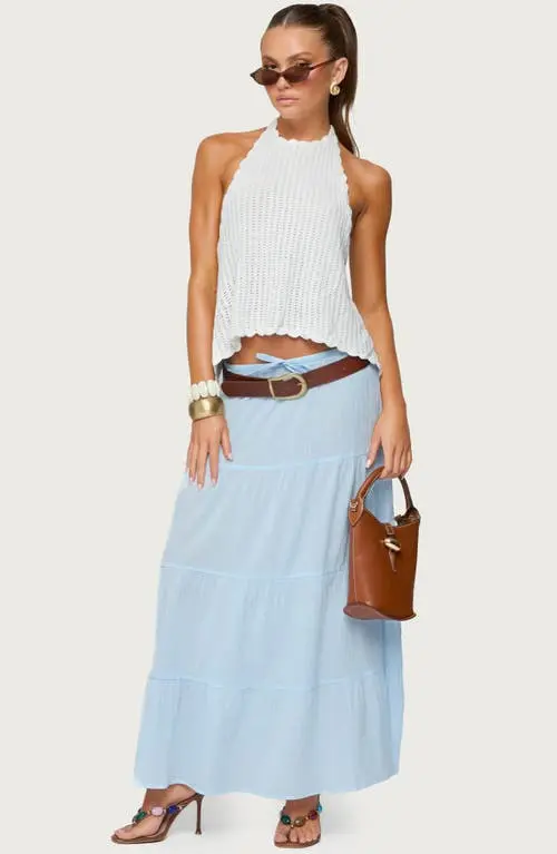 EDIKTED Cotton Maxi Skirt