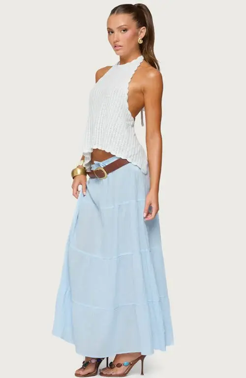 EDIKTED Cotton Maxi Skirt