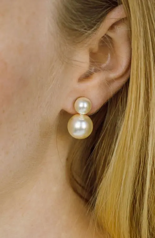 JENNIFER BEHR Iris Faux Drop Earrings - Pearl