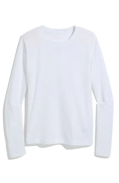 Vineyard Vines Long Sleeve Crewneck T-shirt - White Cap