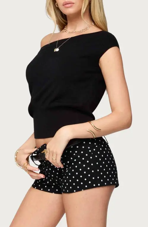 EDIKTED One-shoulder Top - Black