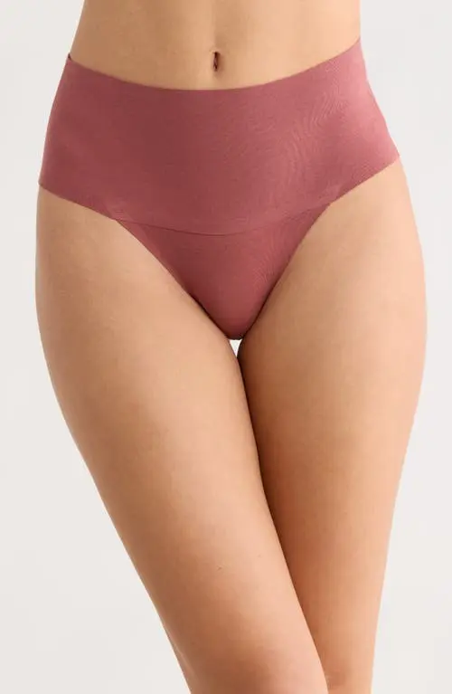 Spanx Spanxsupersmooth™ Undie-tectable® Stretch Cotton Thong - Rose Smoke