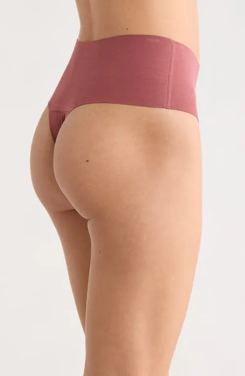 Spanx Spanxsupersmooth™ Undie-tectable® Stretch Cotton Thong - Rose Smoke