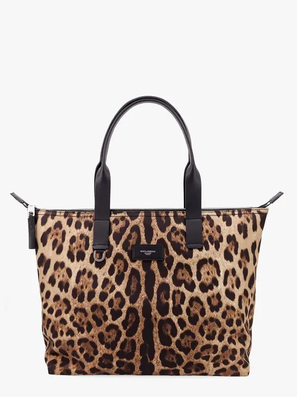 Dolce & Gabbana Animalier Print Nylon Shoulder Bag - Animal Print