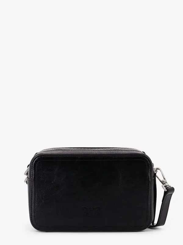 Pinko Carrie Leather Shoulder Bag