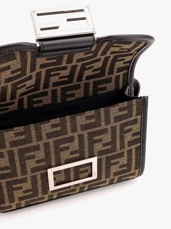 Fendi Baguette Double Jacquard Shoulder Bag