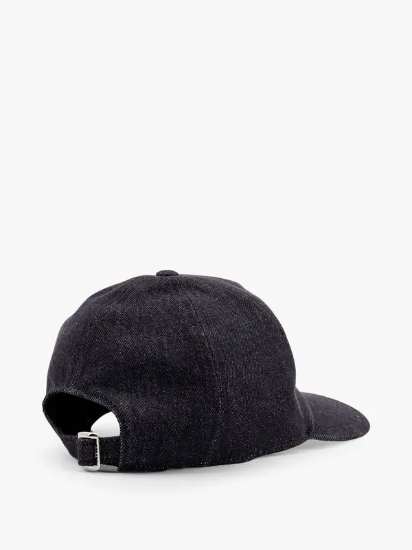Fendi Denim Baseball Cap With Logo Embroidery