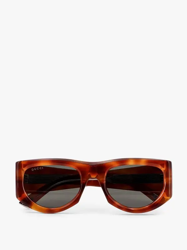 Gucci Acetate Rectangle Sunglasses - Brown