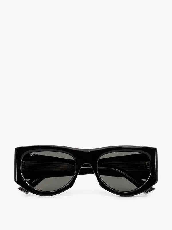 Gucci Acetate Rectangle Sunglasses - Black