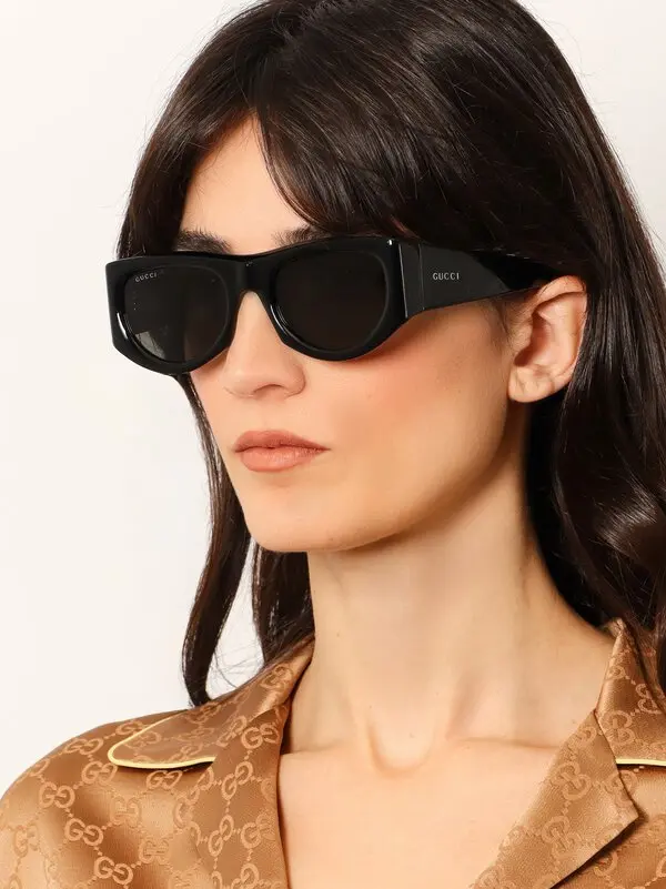 Gucci Acetate Rectangle Sunglasses