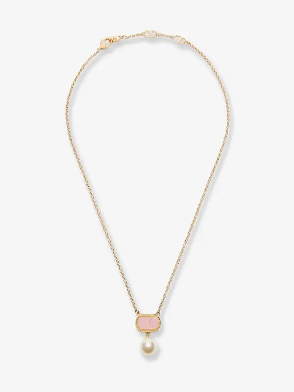 Valentino Garavani Ovalette Metal Necklace - Gold