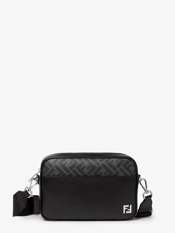 Fendi Camera Case Squared Ff Crossbody Bag - Black