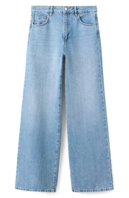 Mango Danila High-waist Wide-leg Jeans - Medium Blue