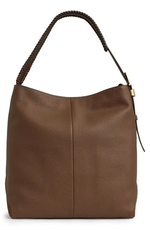 REISS Suede Hobo Bag