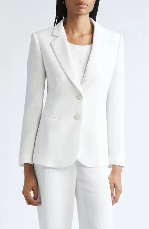 Emporio Armani Two-button Blazer - Solid White