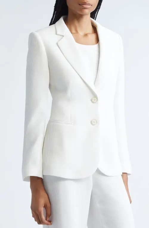 Emporio Armani Two-button Blazer - Solid White