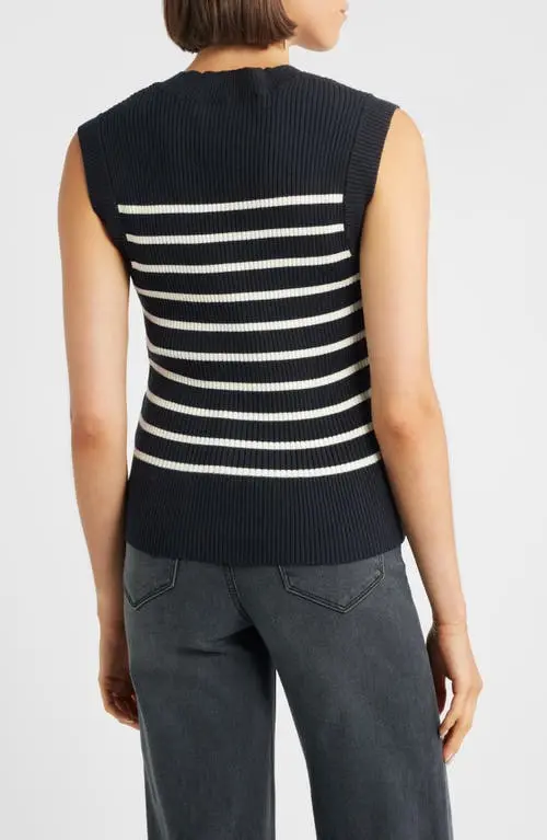 CITY BLUES Striped Sweater Vest