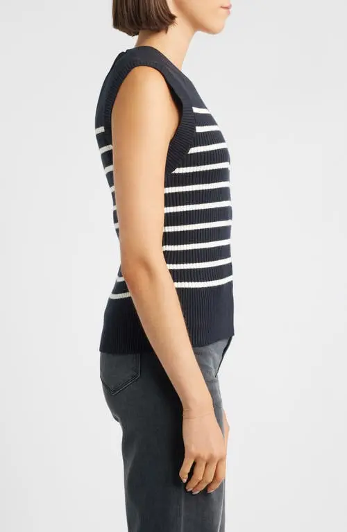 CITY BLUES Striped Sweater Vest