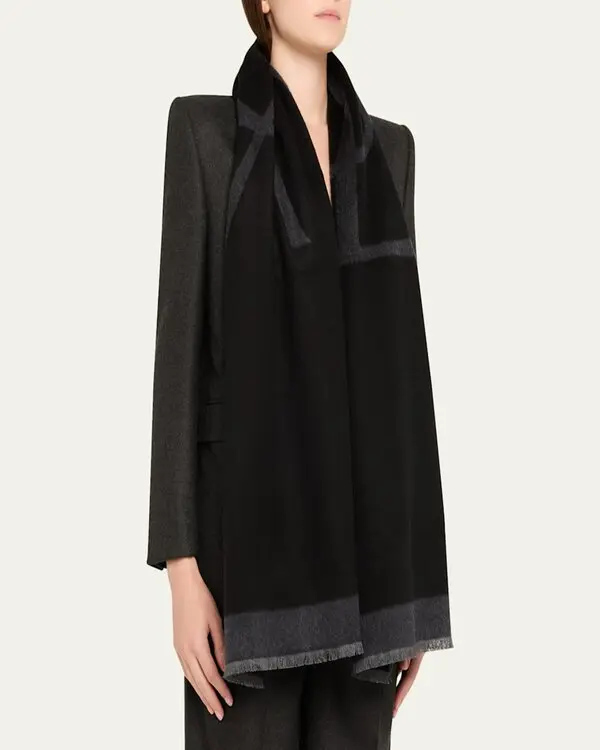 Saint Laurent Large Silk Scarf