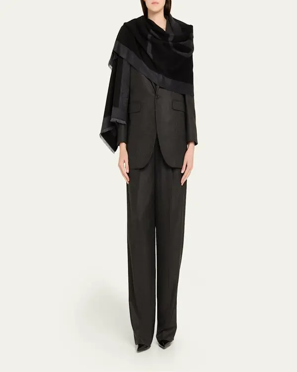 Saint Laurent Large Silk Scarf