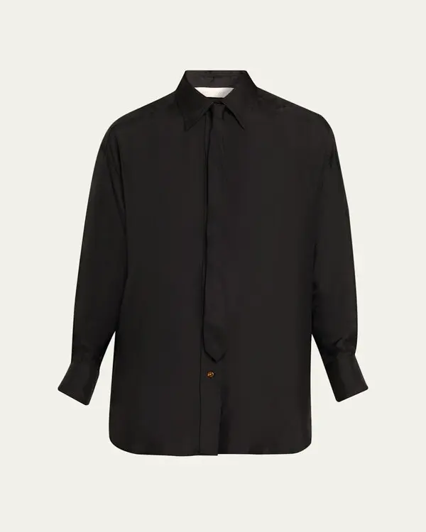 Zimmermann Relaxed Long-sleeve Tie Shirt