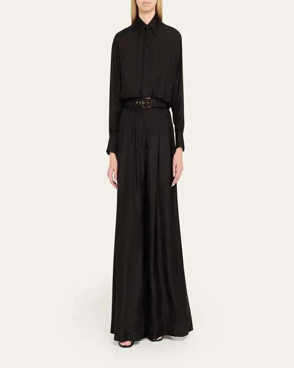Zimmermann Relaxed Long-sleeve Tie Shirt