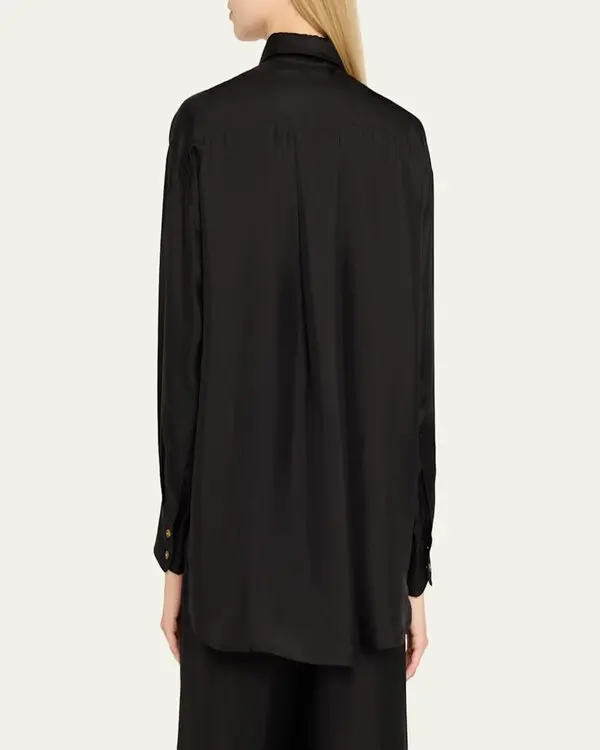 Zimmermann Relaxed Long-sleeve Tie Shirt