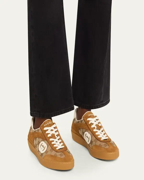 Gucci G75 Gg Canvas Sneakers