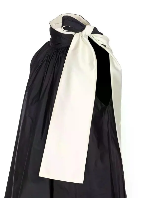 Max Mara Bow-detail Halterneck Dress - Black